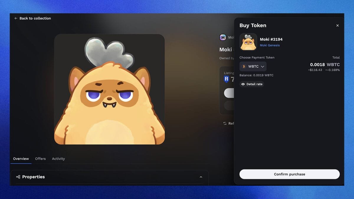 Ronin's Mavis Market Enables NFT Trades Using Any Token