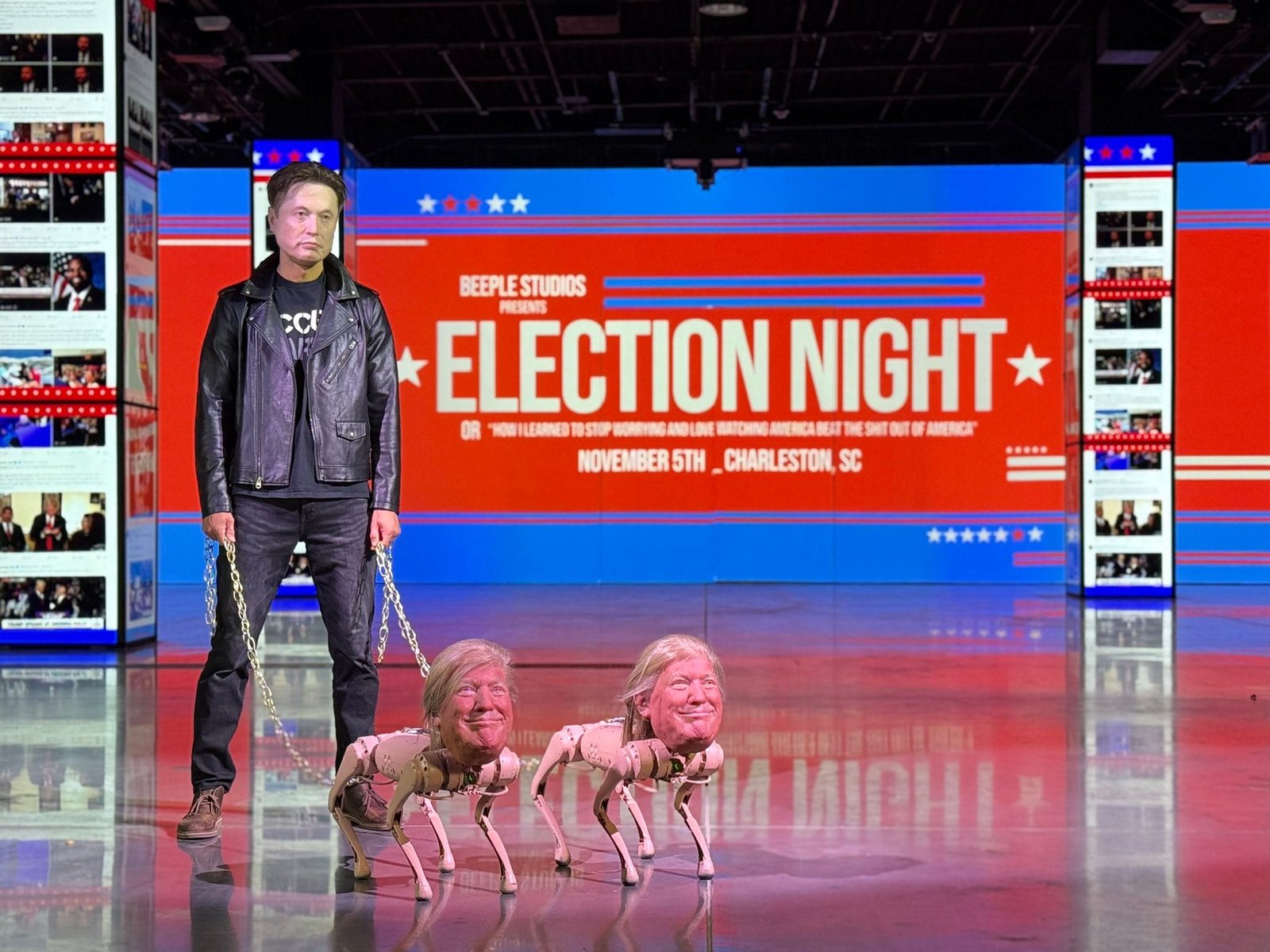 Beeple Hosts Election Night Art Event in Charleston