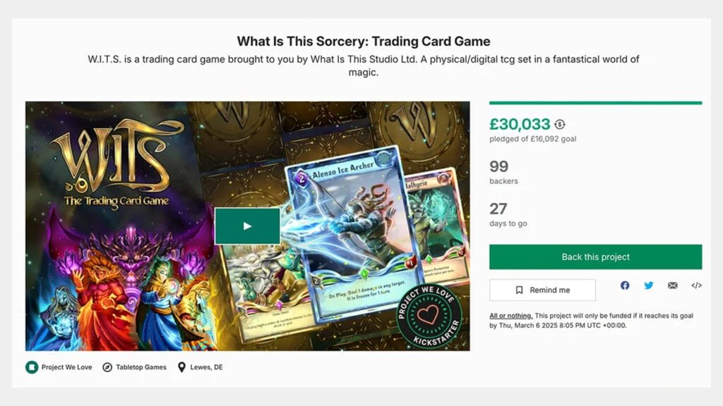 What Is This Sorcery Launch Kickstarter, Blasts Past Donation Goal